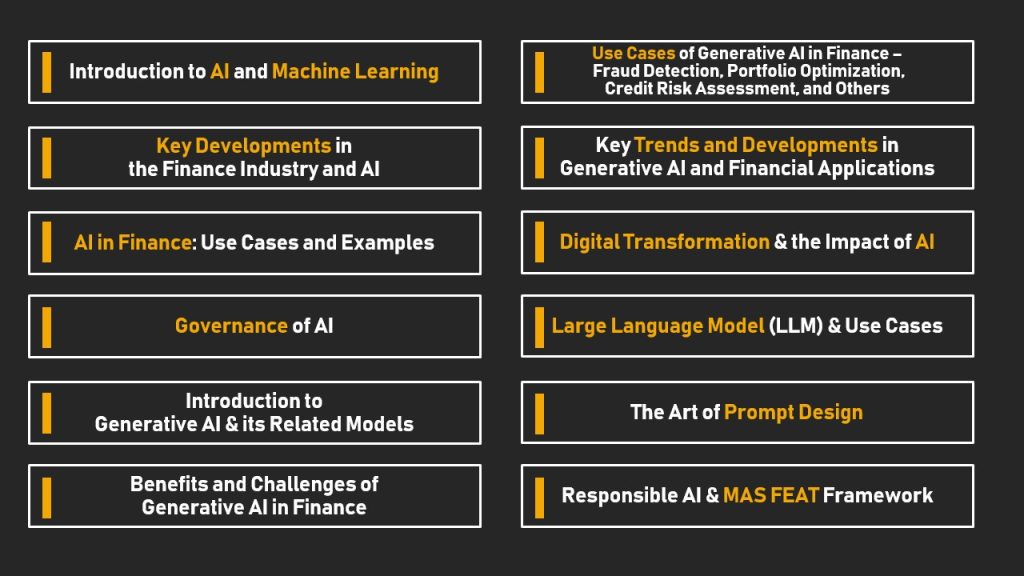 Generative AI in Finance - NUS - AIDF